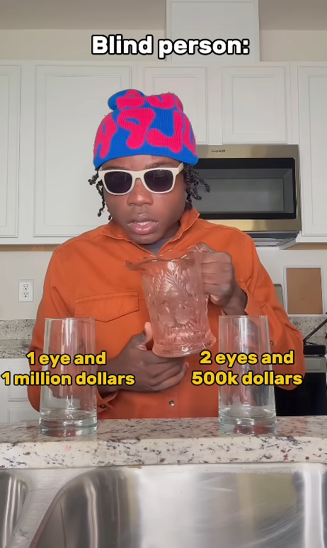 POV: Blind choice in comedy skit