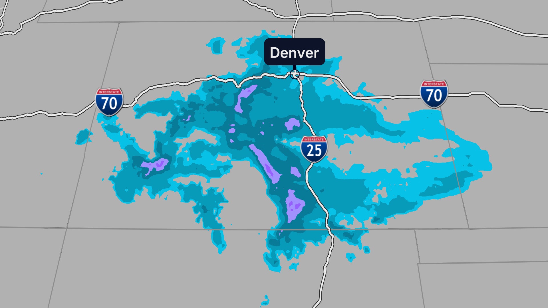 Winter storm winds down across Rockies today