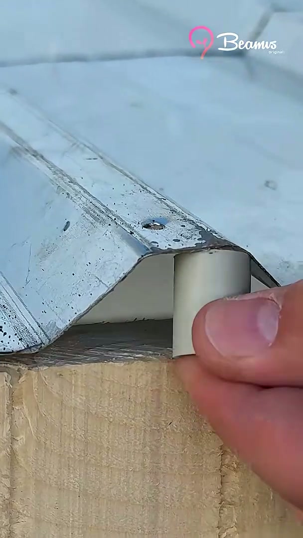 Simple way to secure an iron roof #diy #roof #trick