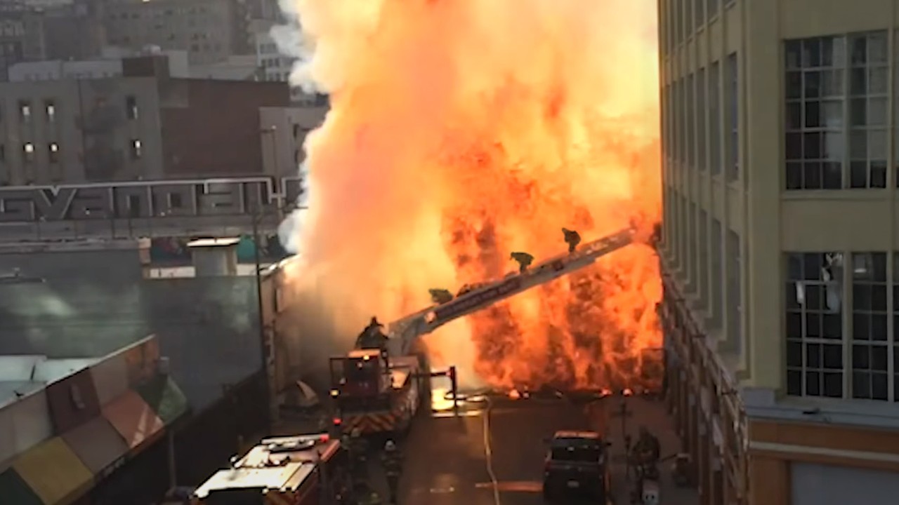 Firefighters entered a routine fire then the building exploded around them