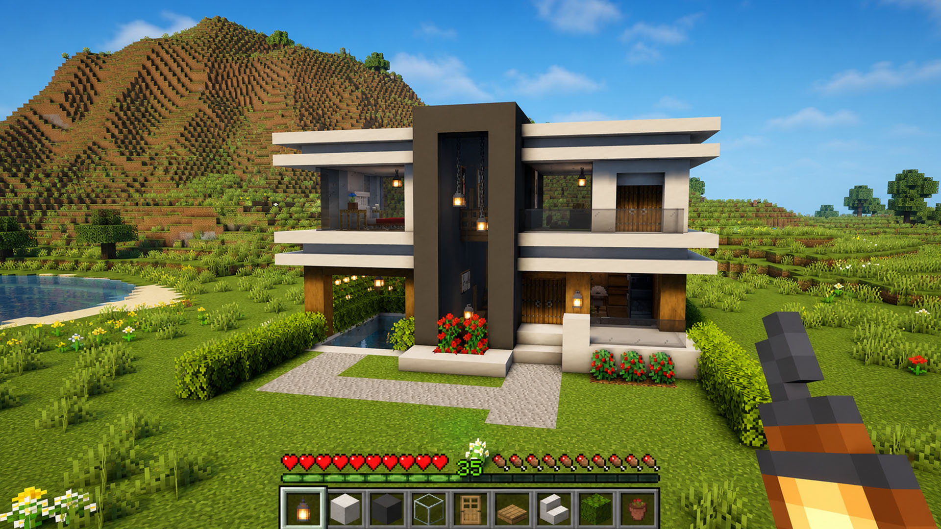 This valley house design feels clean and practical