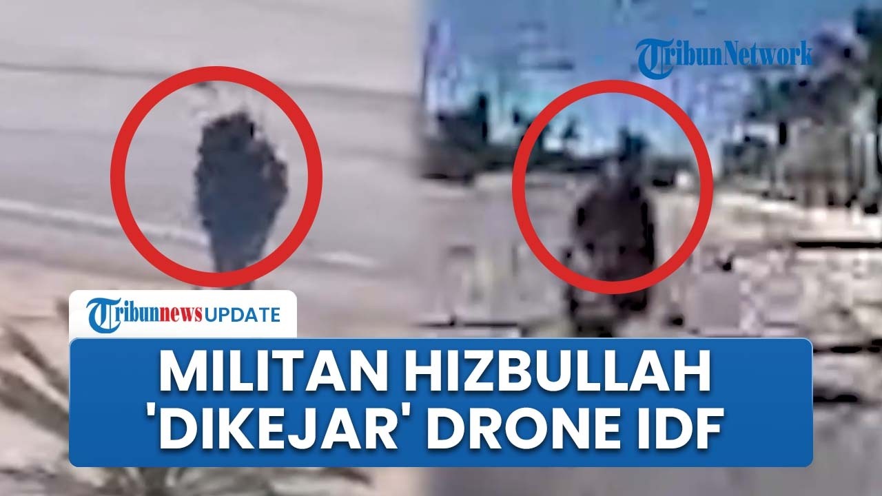 Momen mencekam! Militan Hizbullah mencoba kabur naik motor dikejar ...