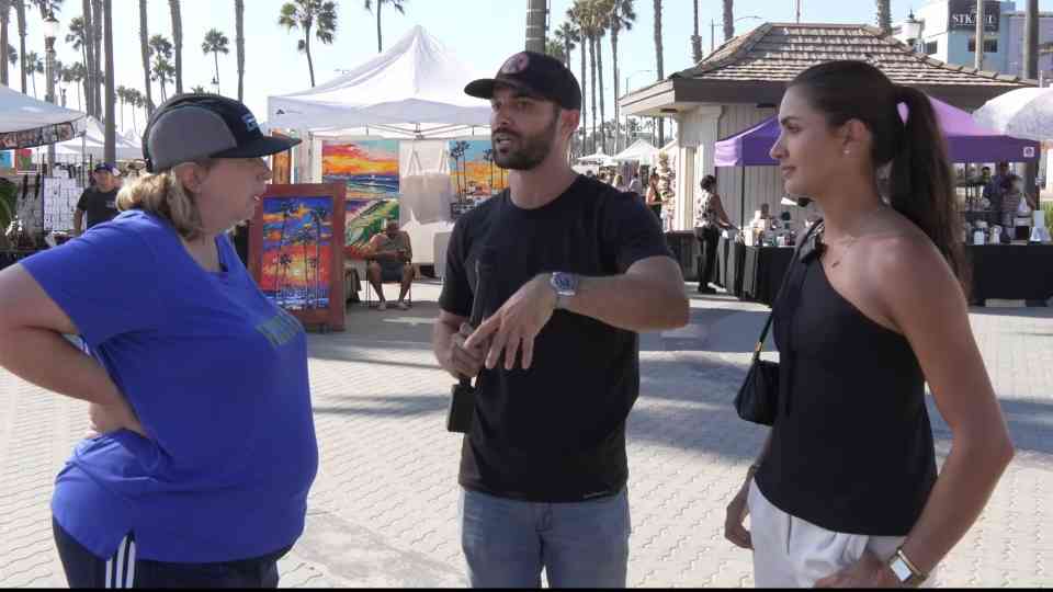 Watch how anti-Trump protester hits grandma during heated debate