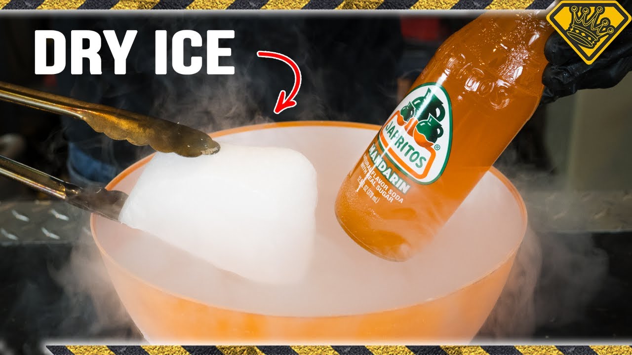 How to make delicious soda slushies using frozen dry ice