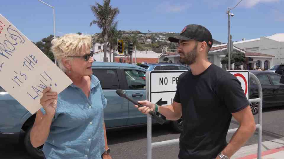 Anti-ICE activist leaves mid-conversation during heated debate
