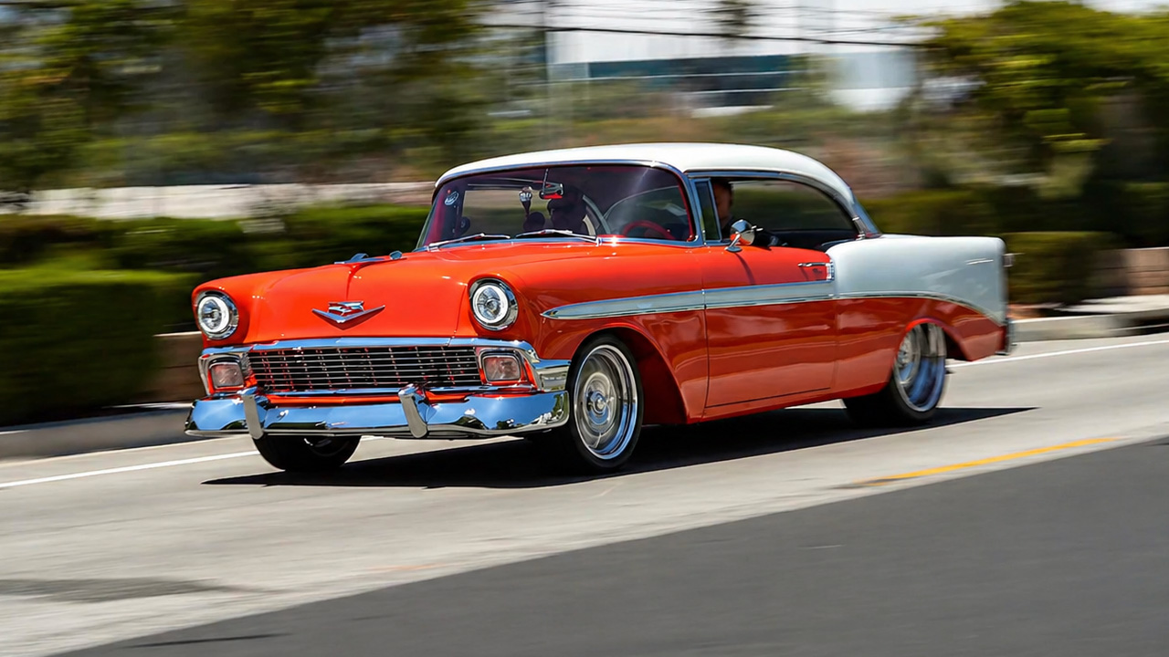 Modified vintage '56 Bel-Air blends nostalgia with modern power