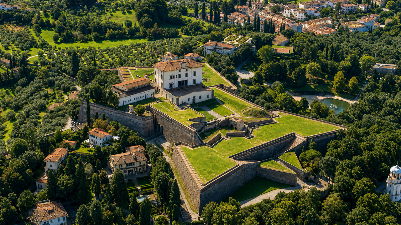 What makes this Florence fortress so perfectly shaped