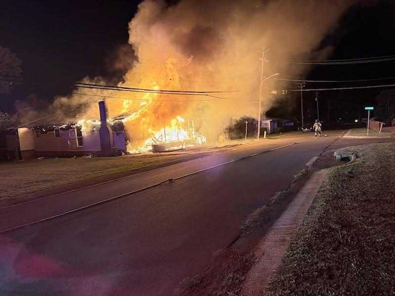 House destroyed by fire in Bessemer