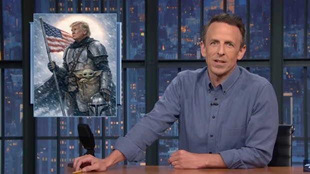 Seth Meyers liked exactly one thing about Trump's Star Wars Day meme ...