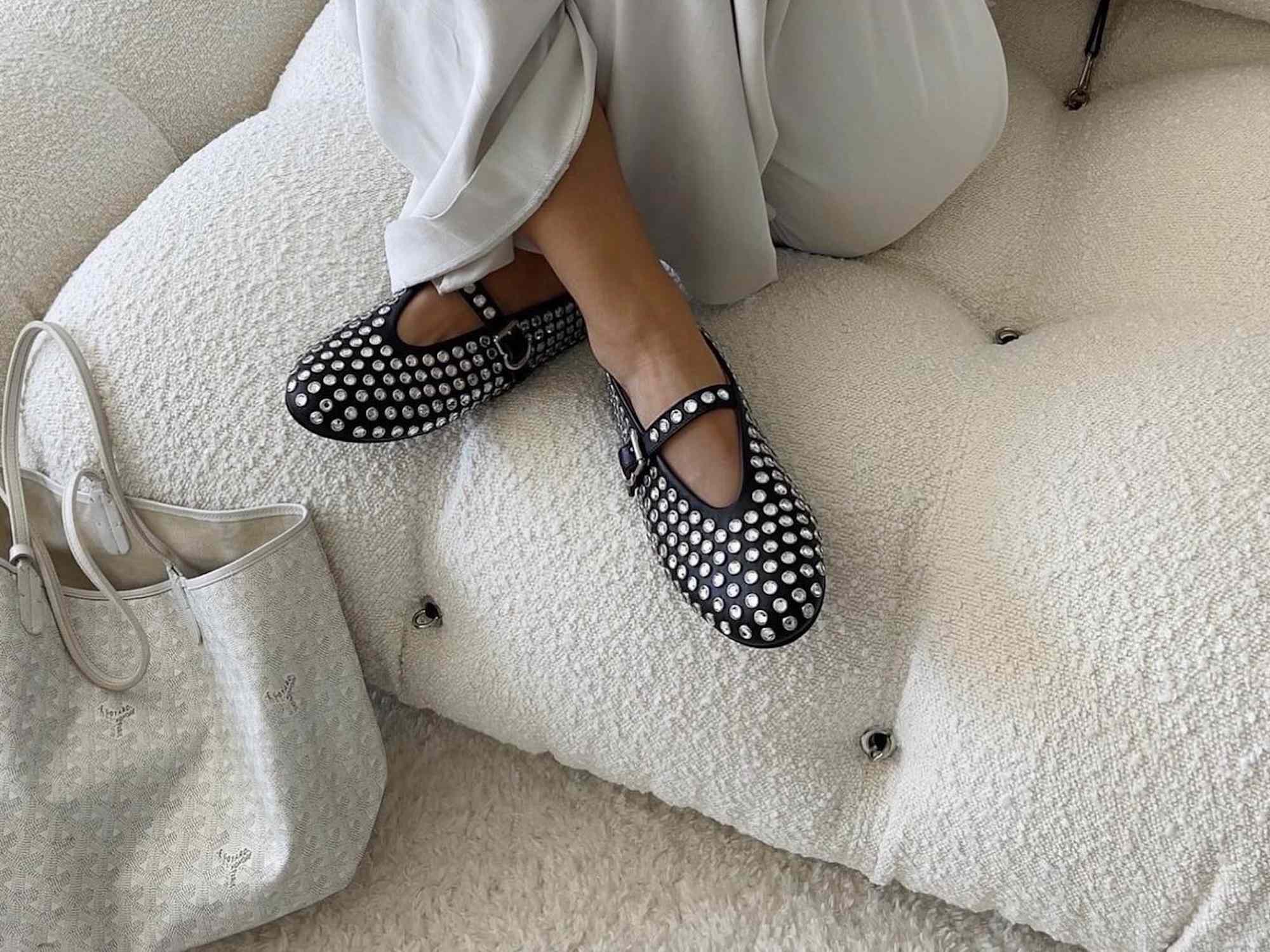 Ballet flats are entering their glam era this spring