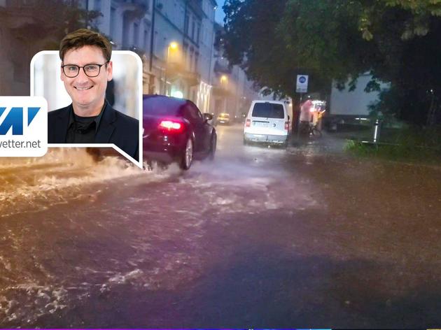 Schwere Unwetter setzen sich über Deutschland fest: Starkregen, Hagel ...