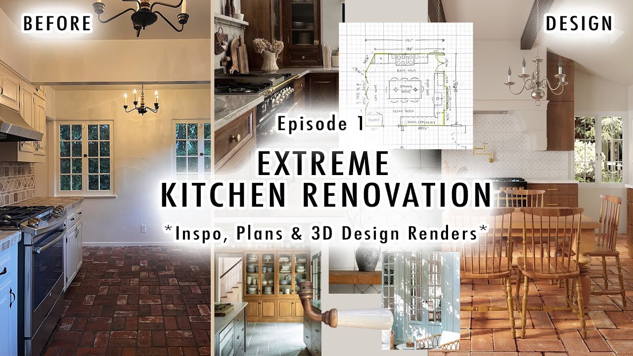 Kitchen renovation plans and 3D design reveal