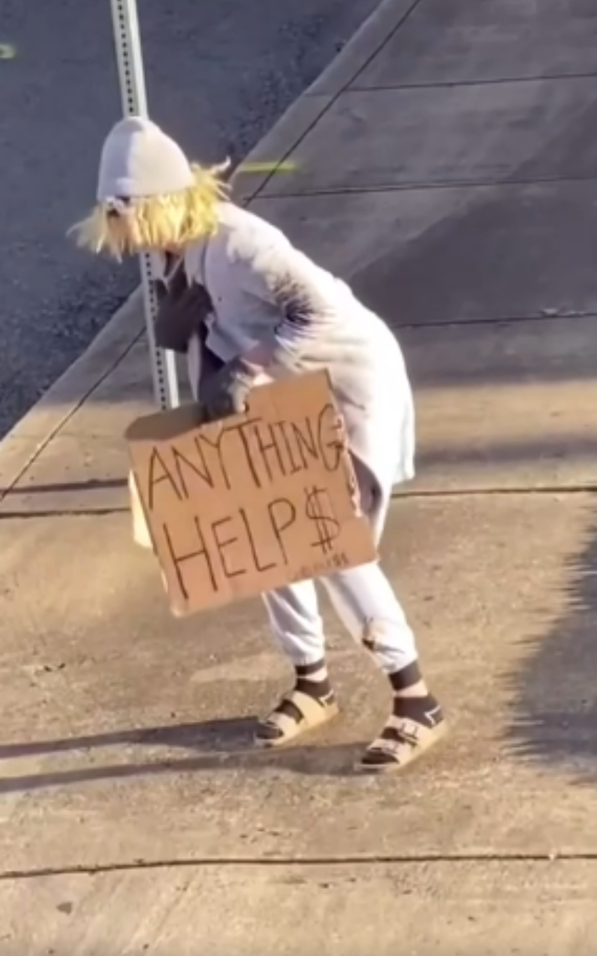 Would you confront this homeless woman for this?