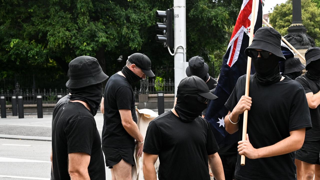 Hate speech charge laid for banner at neo-Nazi rally