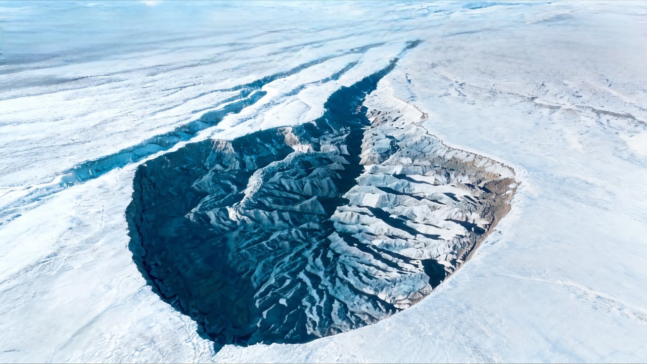 A hole hidden since the 1960s is now tearing open Siberia’s frozen ground