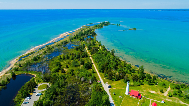 Nestled on Michigan's Sunrise Coast is a charming beach town nicknamed ...
