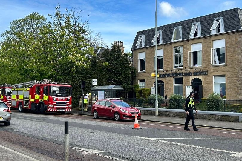 Hero Edinburgh fire crews rescue four people as blaze breaks out at hotel