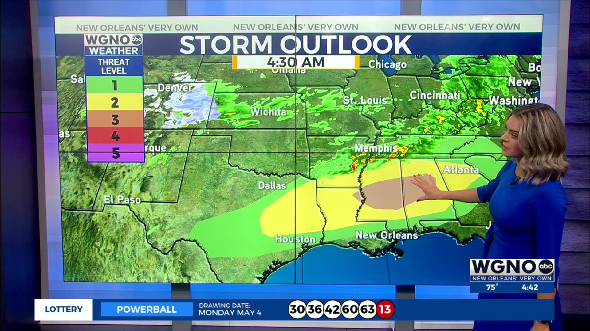 Warm and humid this afternoon with isolated storms north