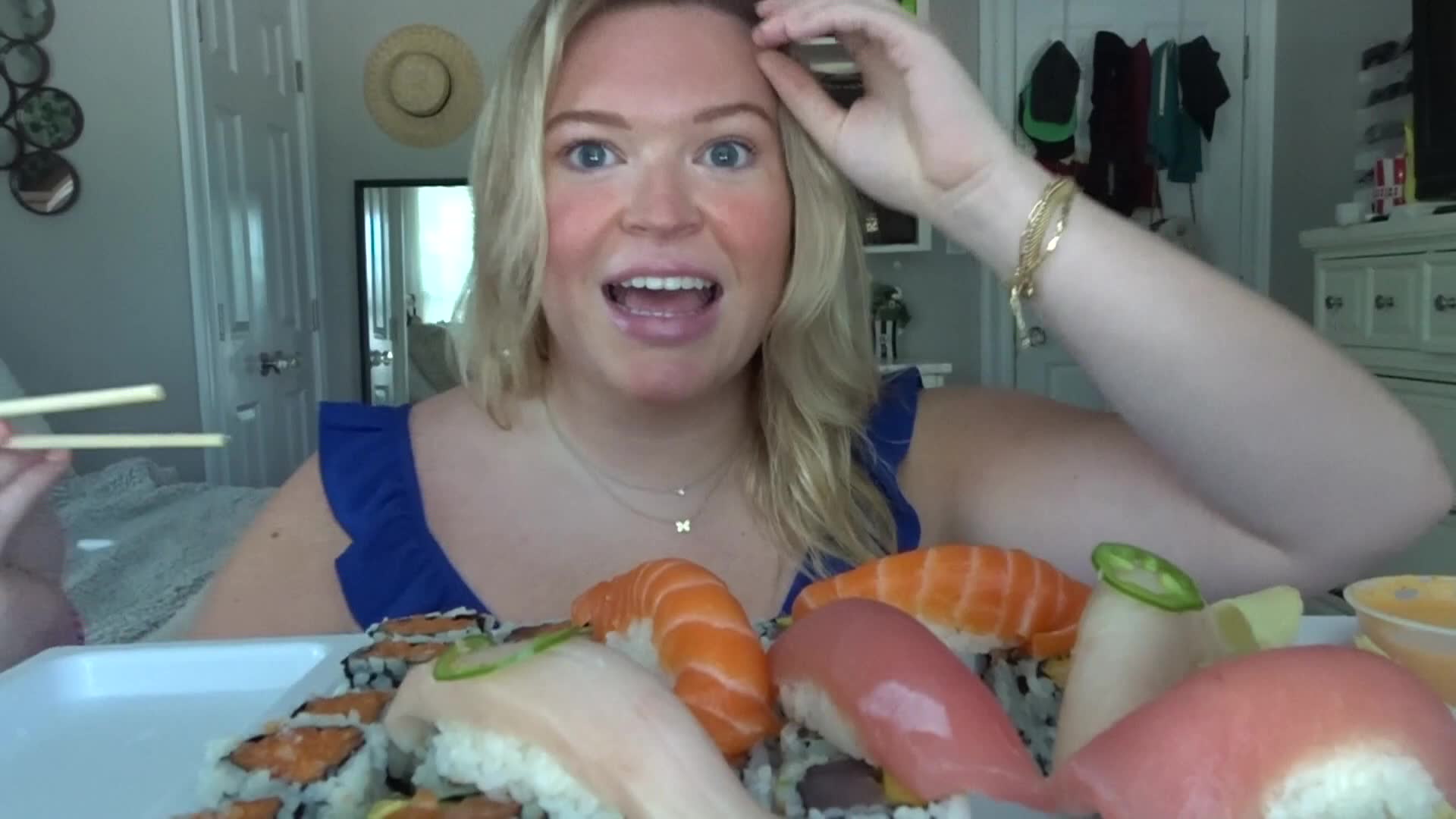 Eating tons of sushi and responding to all your most asked questions