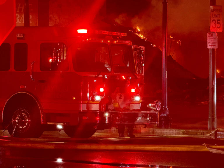 Update: Flames rip through, destroy Dayton convenience store