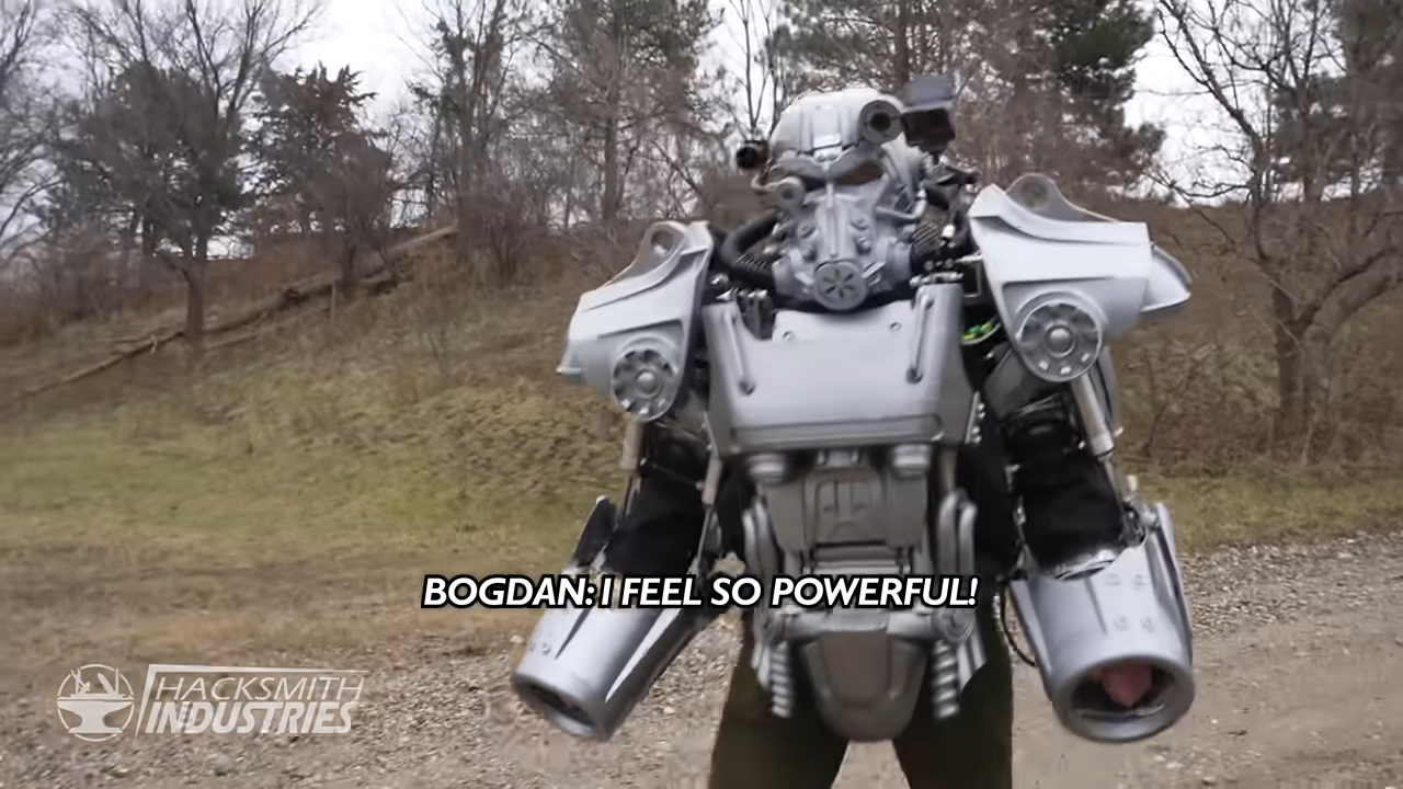 We built a war-ready power armor helmet… this is insane
