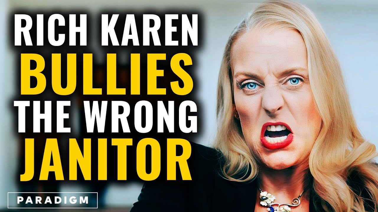 Rich Karen bullies the wrong janitor