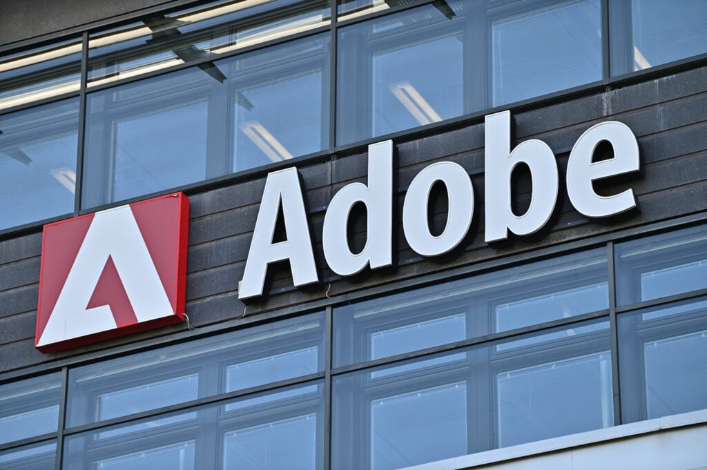 What's going on with Adobe stock today?
