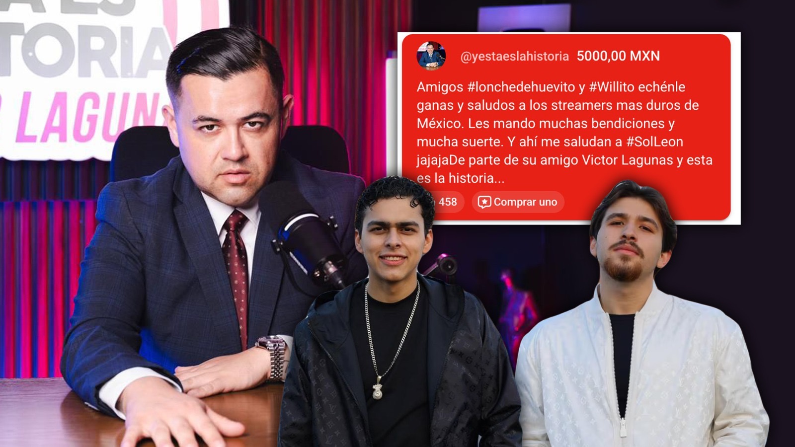 Víctor Lagunas envía su apoyo a streamers mexicanos en “La Mansión VIP”