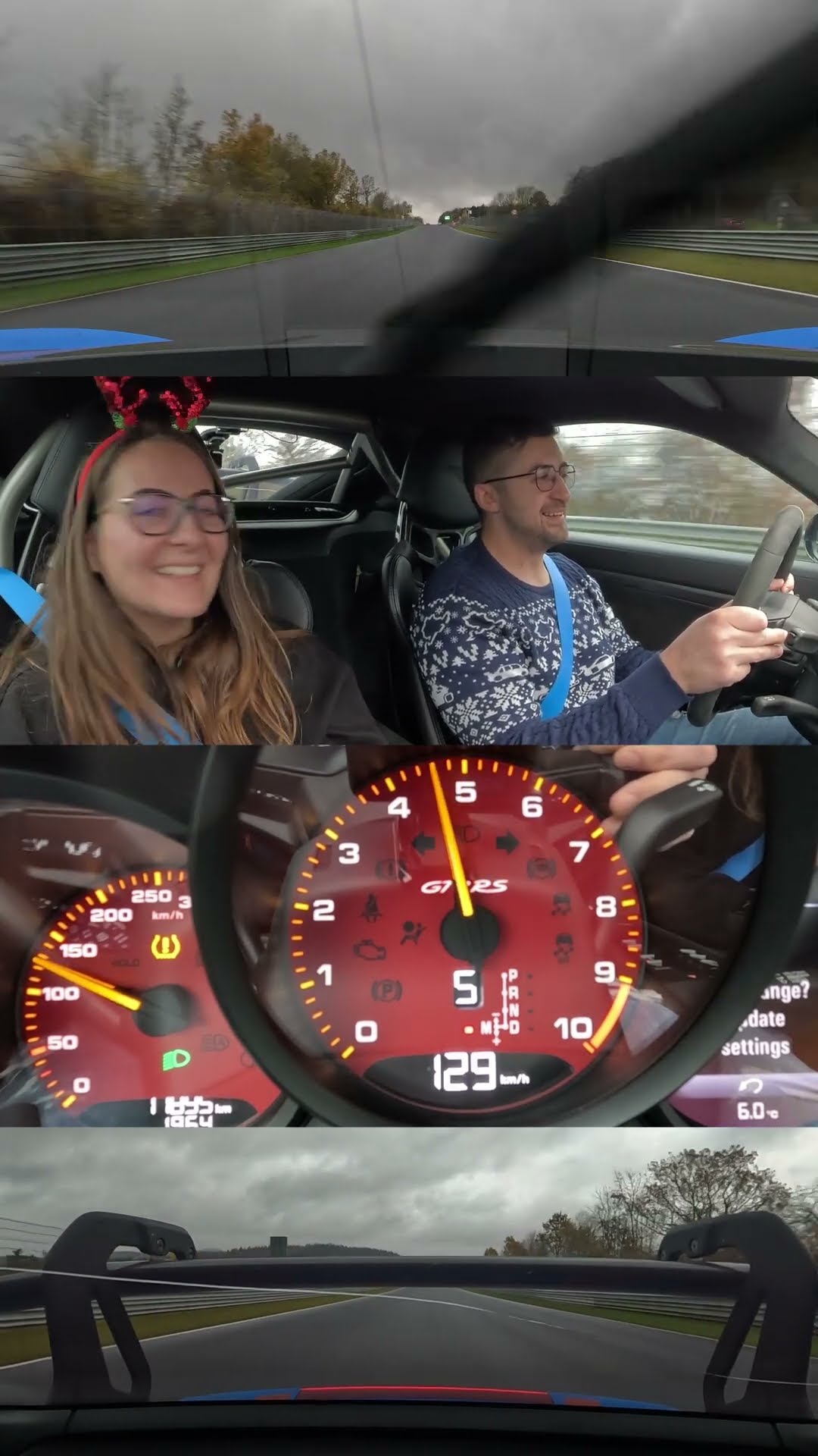 9000 RPM GT4 RS Sparks Passenger Laughter In The Track