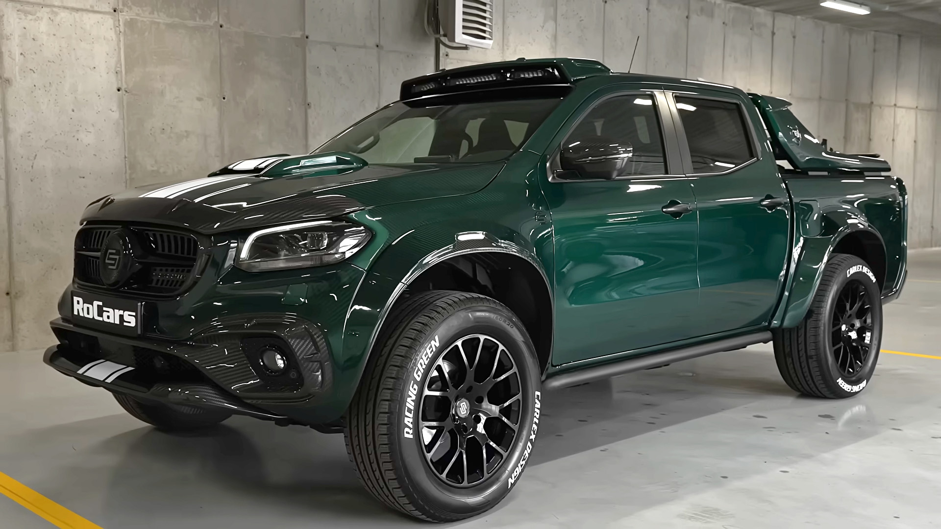 Mercedes pickup with racing inspired design touch