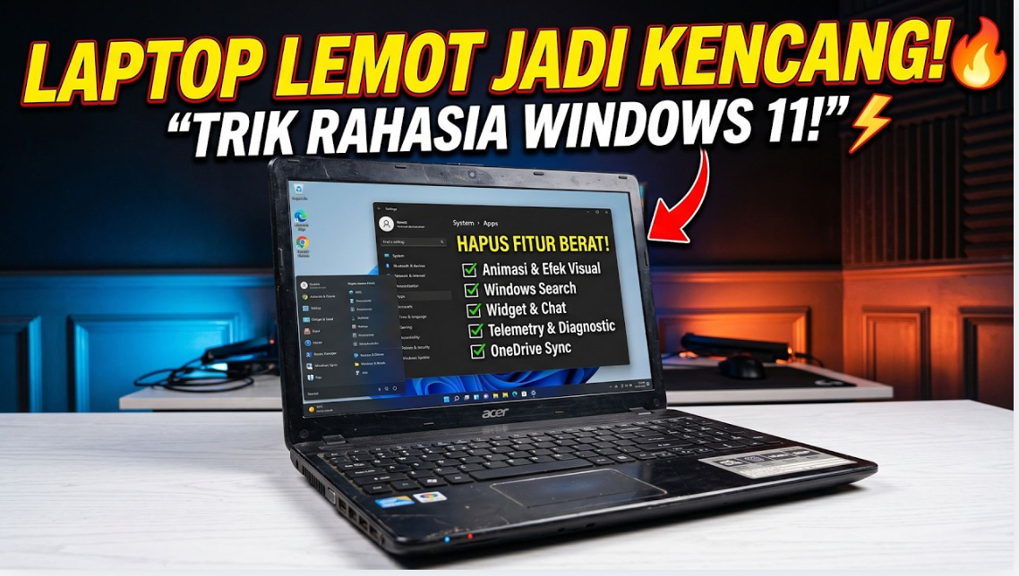 Cara membuat PC lambat berjalan lebih cepat di tahun 2026