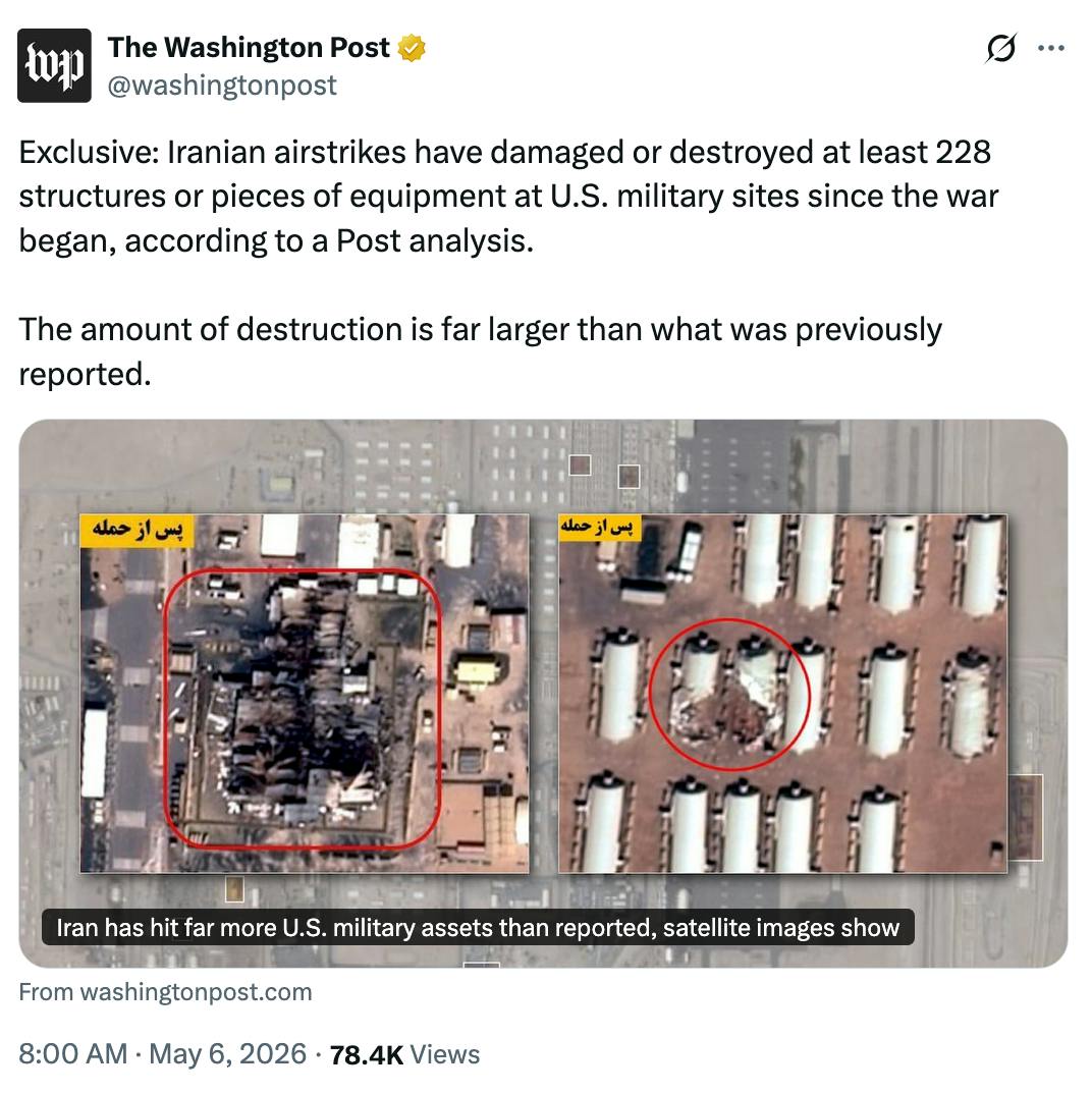 Satellite images reveal Iran has destroyed far more than Trump admits