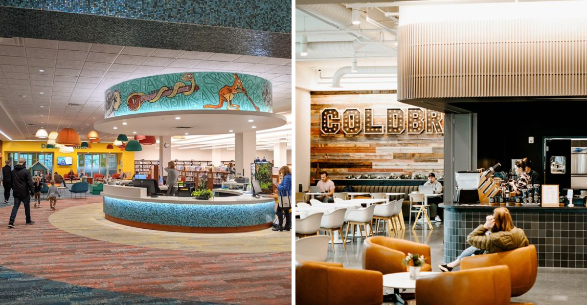This massive Indiana library has a hidden coffee shop and used ...