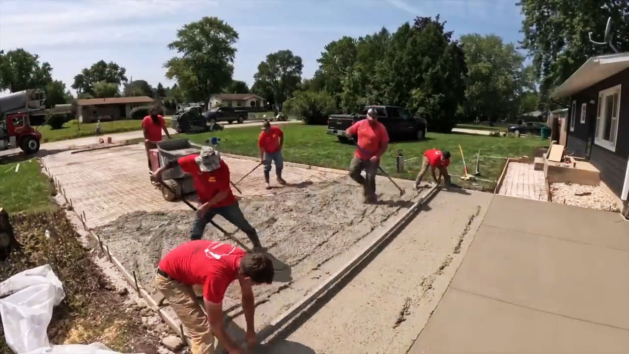 Late start on a concrete pour