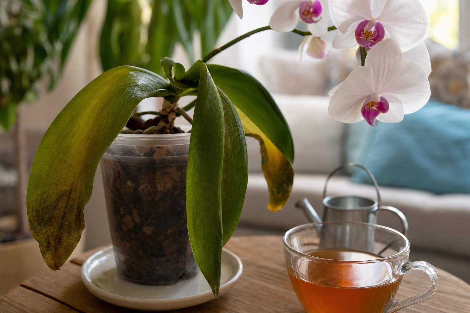 Votre orchidée fait grise mine ? Versez cette boisson du quotidien dans ...