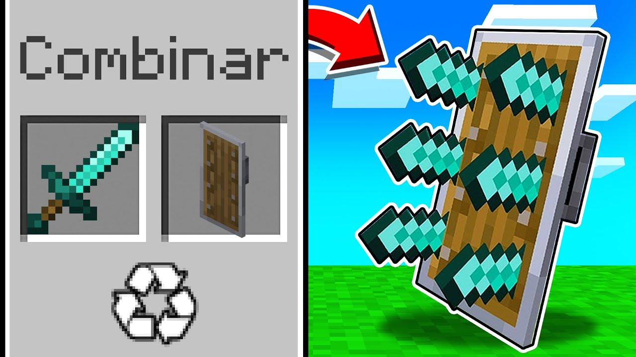 Posso combinar itens no Minecraft