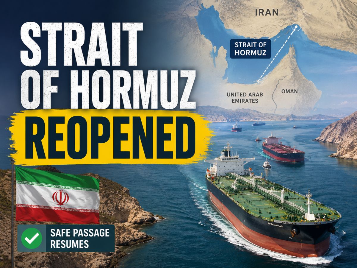 US-Israel-Iran war latest news: Strait of Hormuz reopens, Iran confirms ...