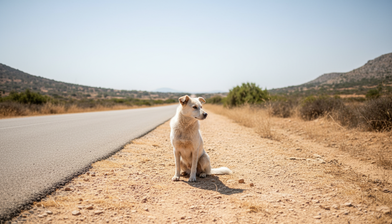 A stray dog waited three years in the same spot for his owner: The ...