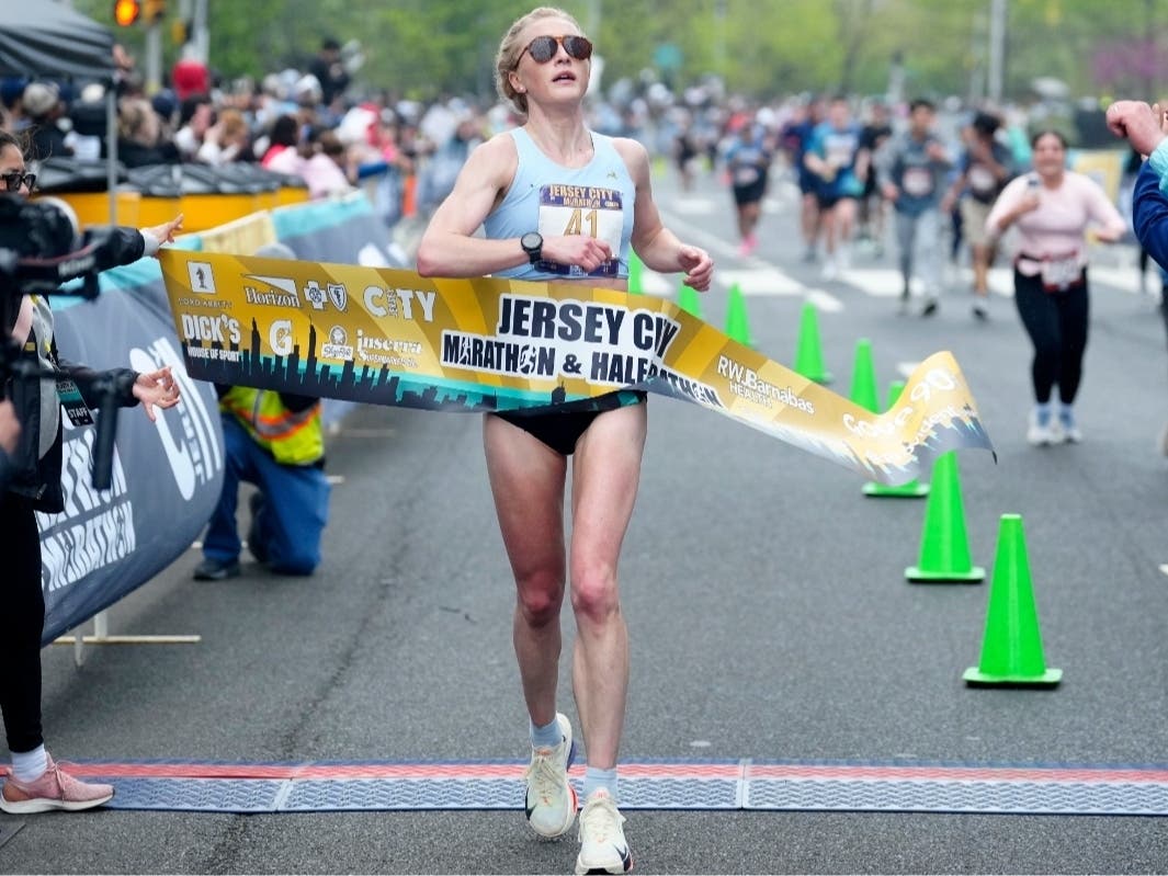 Branchburg runner is 1st female finisher in Jersey City Marathon