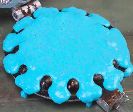 Reviving a vintage waffle maker for delicious treats!