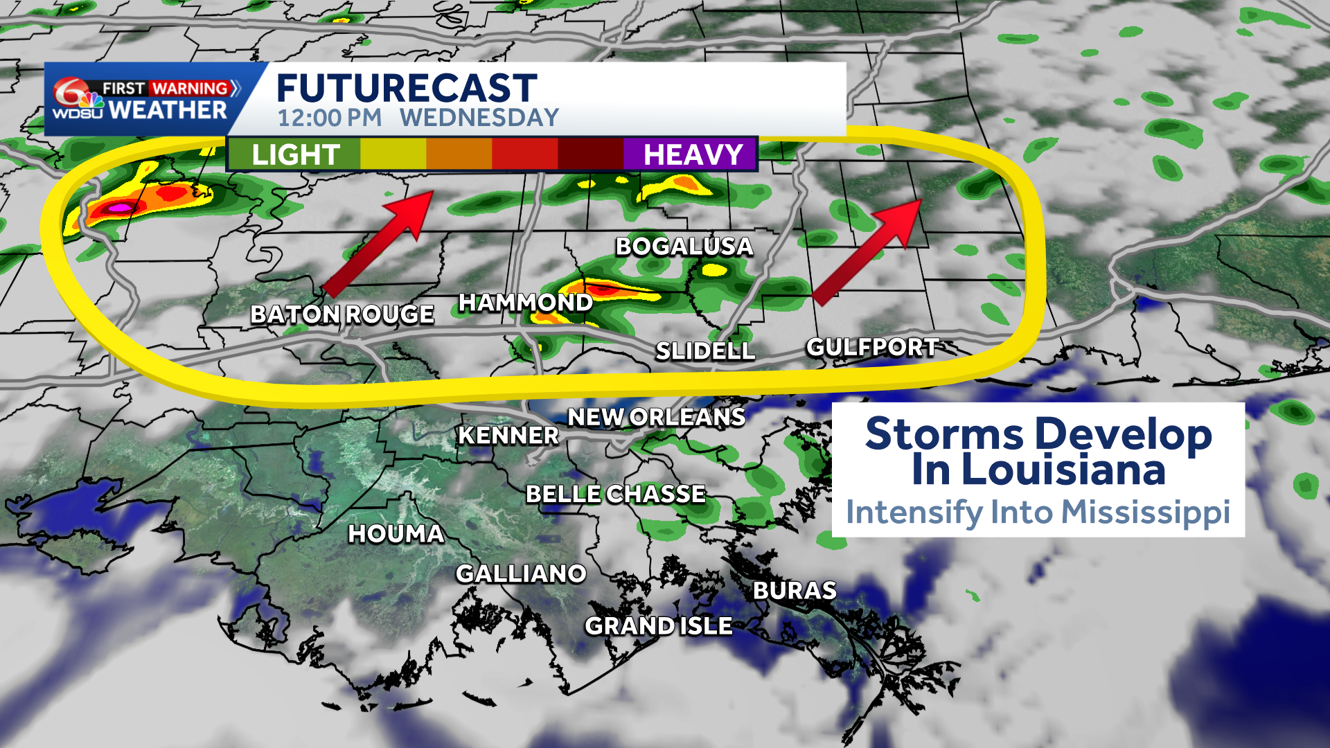 Impact day: Severe risk upgraded for sections of Louisiana, Mississippi
