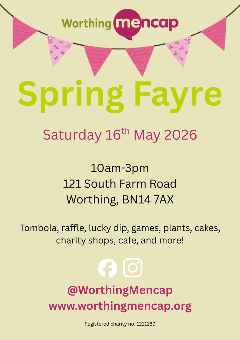 Worthing charity to host spring fair on Saturday May 16