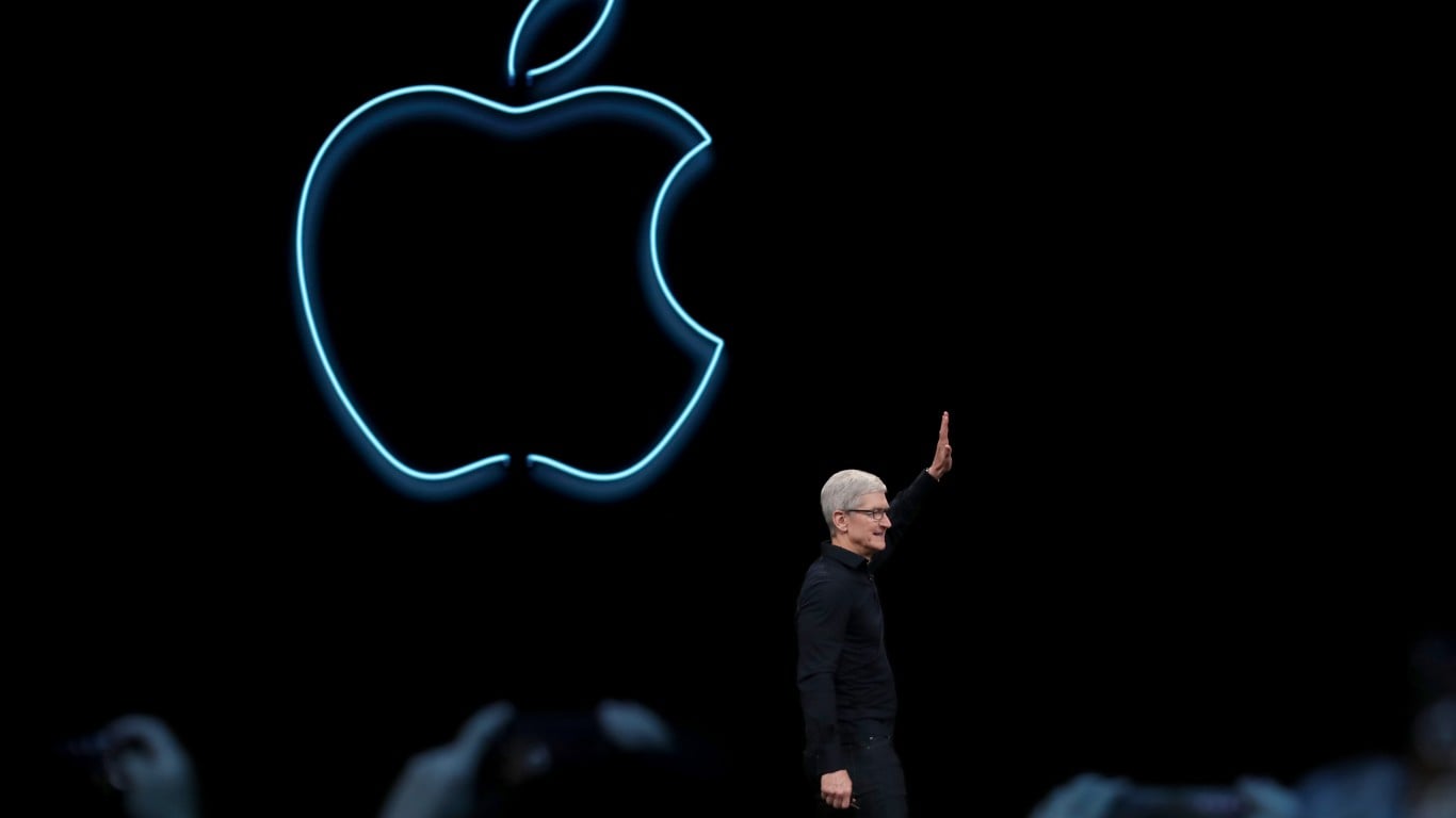 Tim Cook has never hyped AI. Apple stock is at an all-time high anyway