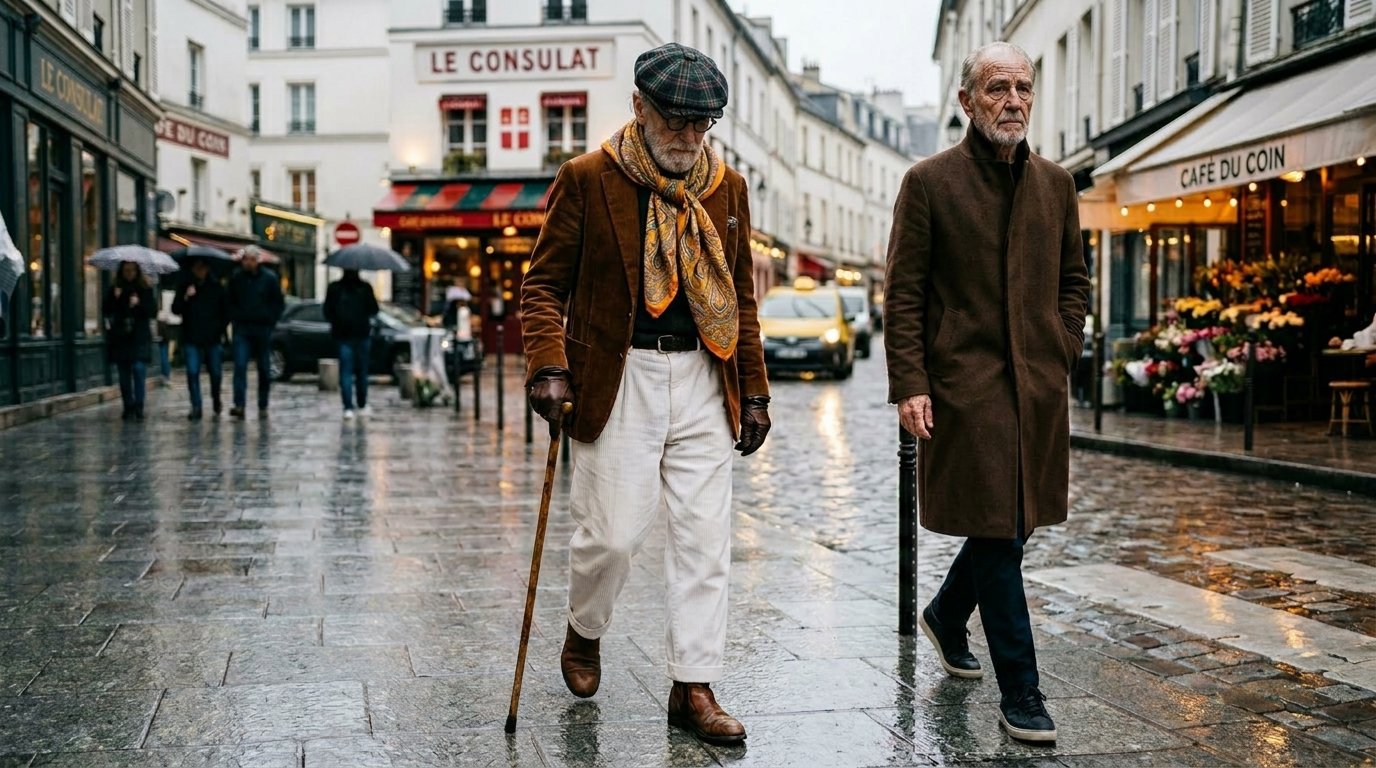 How 'old-man' fashion trend is turning out today