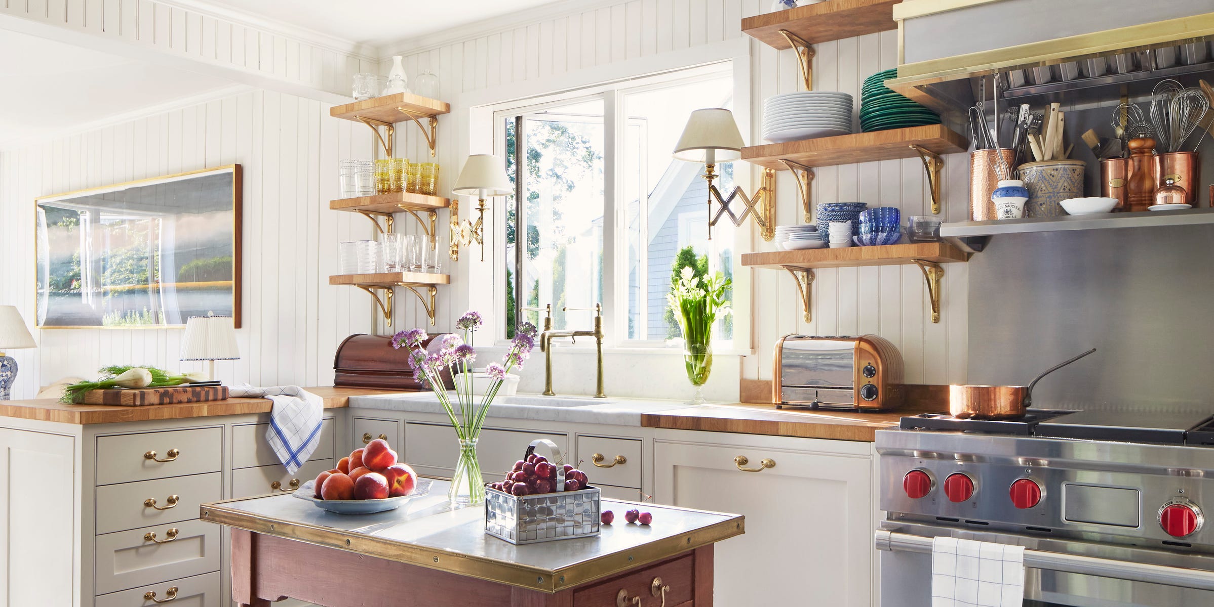 I gave my tiny 100-year-old kitchen a fresh blue-and-white coastal look