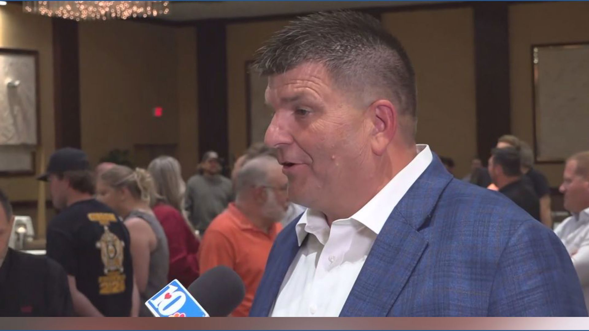 Brent Gibson speaks after becoming Knox County sheriff-elect