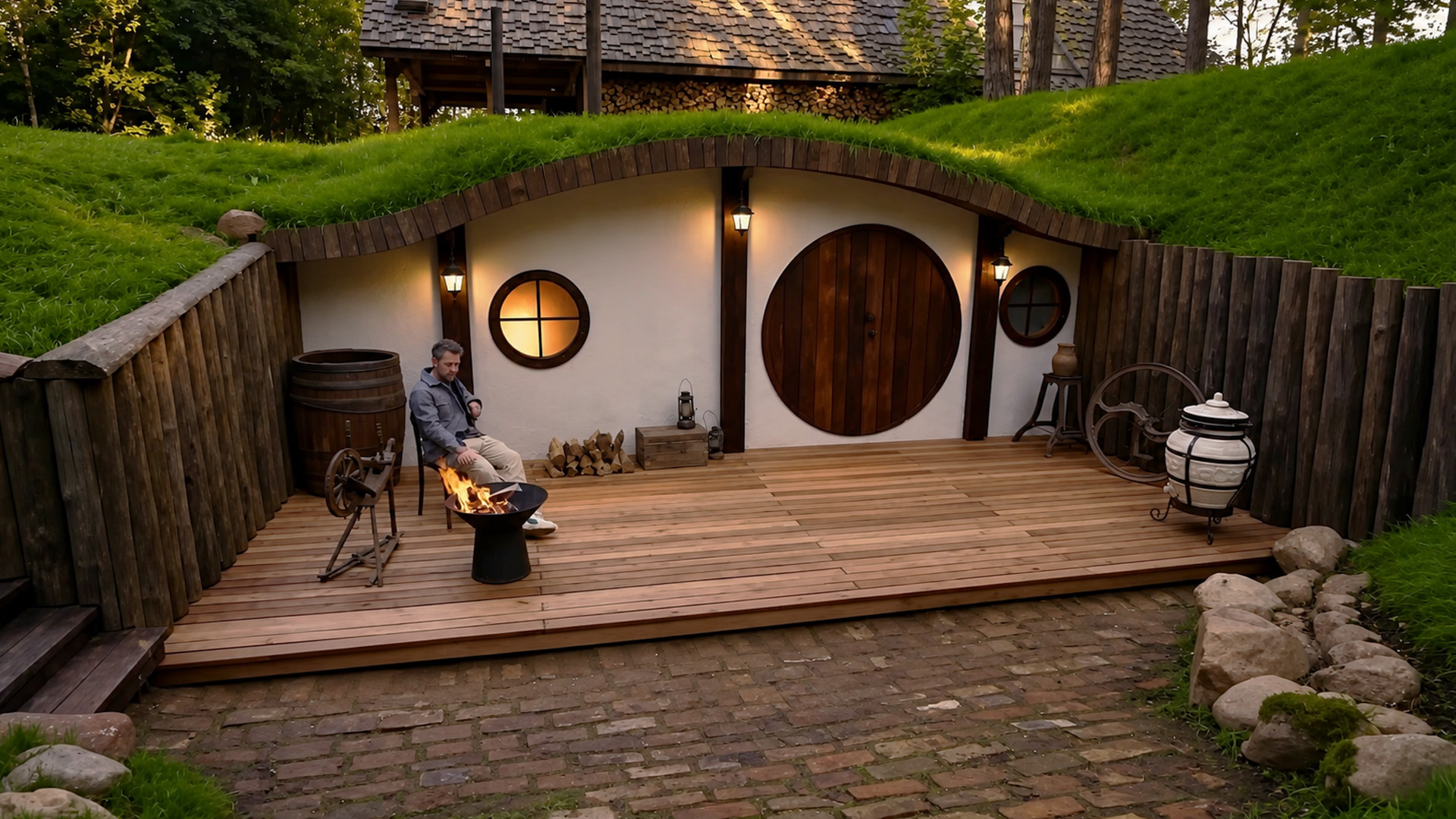 Transforming abandoned land into a secret underground home