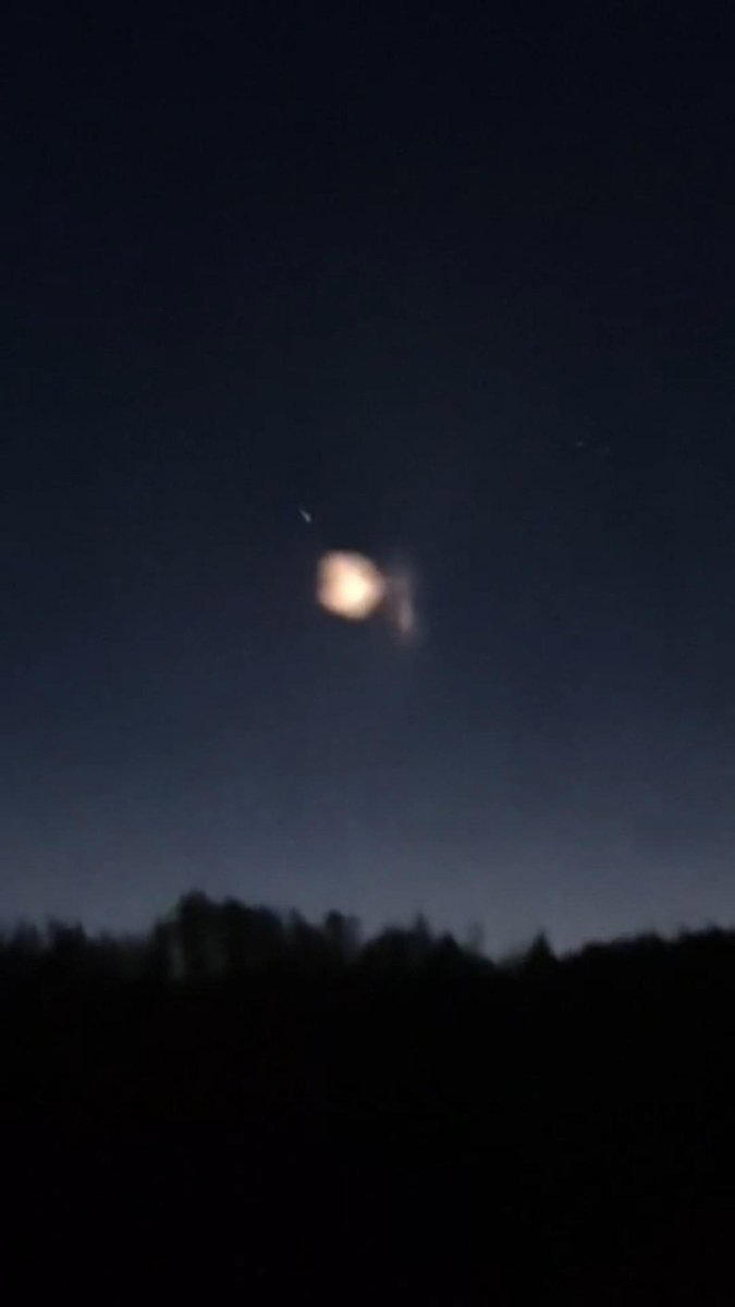 Mystery shape floats across British Columbia night sky