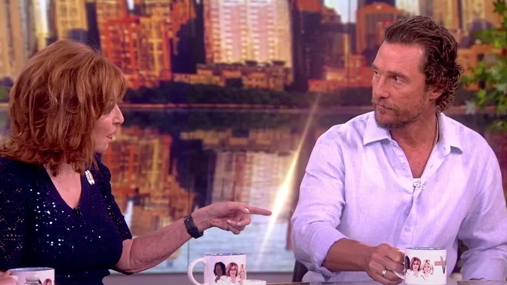 Anti-gun in Texas? - Joy Behar presses Matthew McConaughey live, then ...