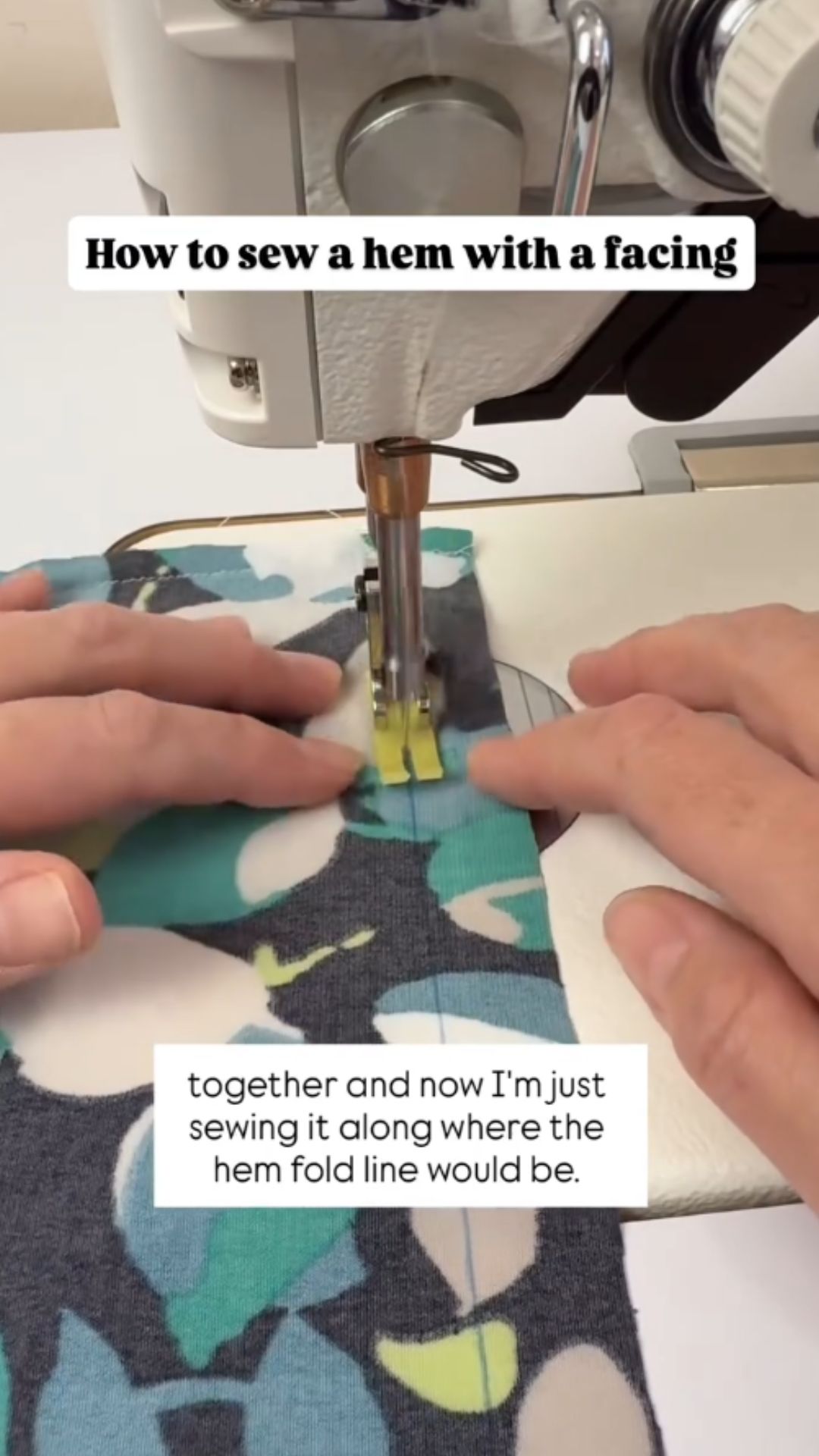 How to sew a hem and facing with a clean professional finish